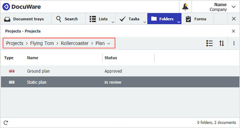 Index automatically with folders